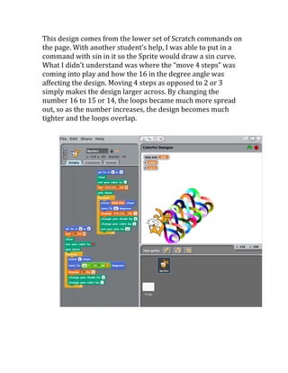 Scratch Design Explanations | DOCX
