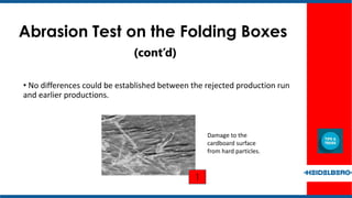 Scratches on Folding Box Packaging | PPTX