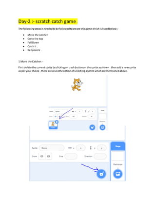 Scratch for kids syllabus for 5 hours by bibek pandit | DOCX
