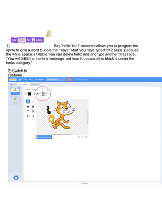 Scratch for kids syllabus for 5 hours by bibek pandit | DOCX