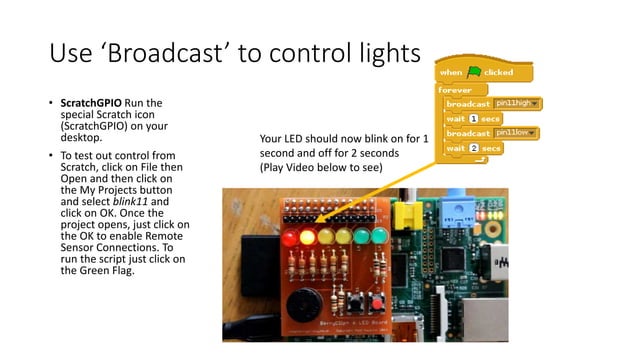 Scratchgpio Raspberry Pi And Berryclip Ppt