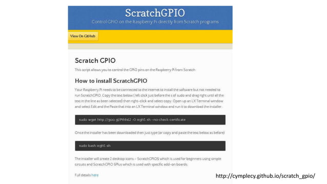 ScratchGPIO, Raspberry Pi & BerryClip | PPT