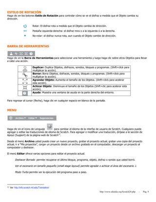 ScratchGuiaReferencia.pdf guia para presentar plataforma scratch jr a ...