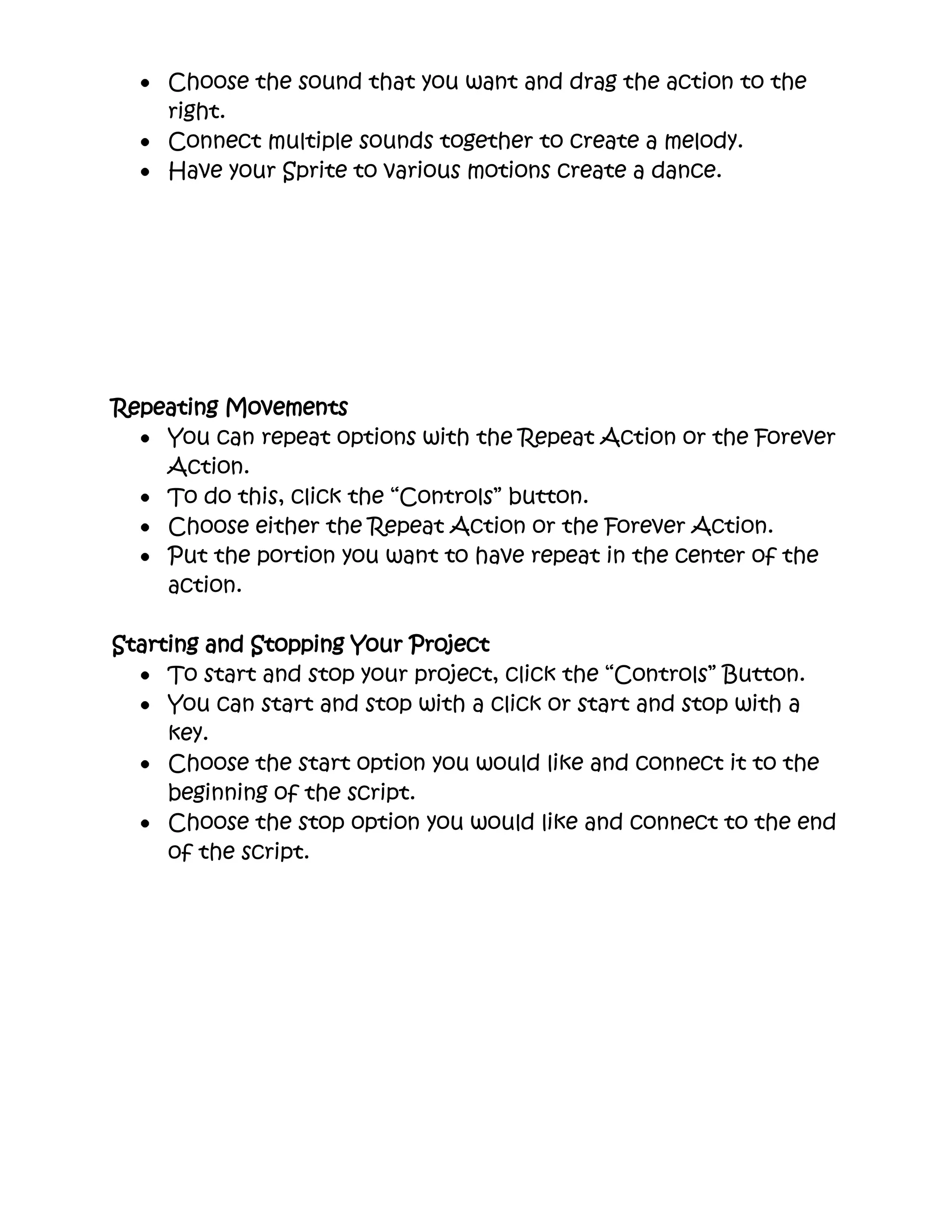 Scratch handout | PDF