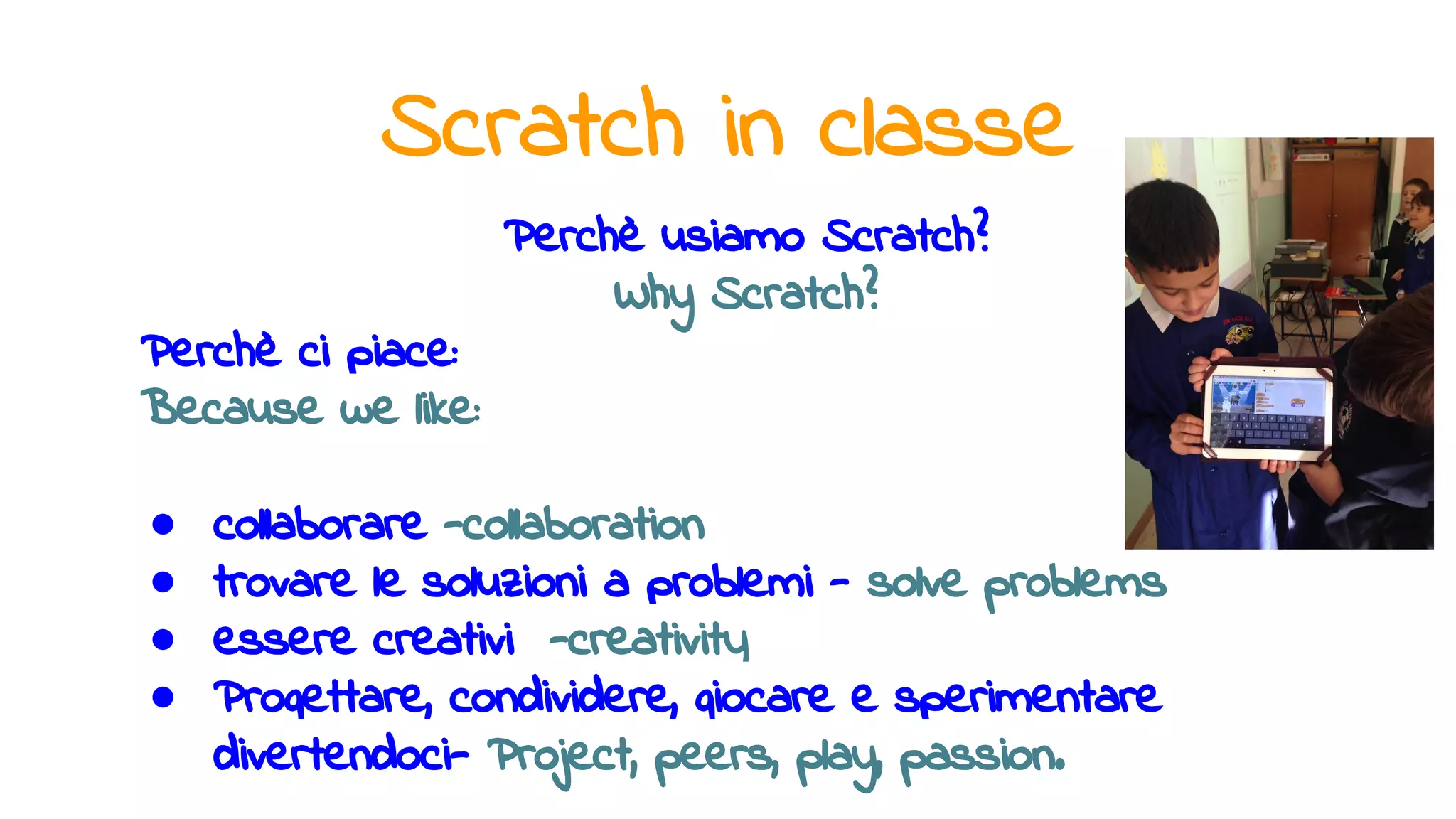 Scratch in classe | PPT