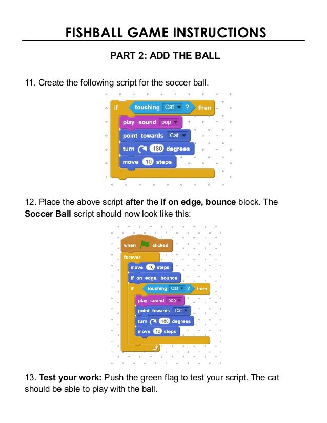 Fish Ball Scratch Instructions