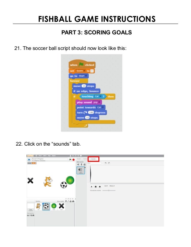 Fish Ball Scratch Instructions