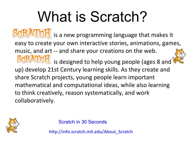 Scratch In The Classroom | PPT