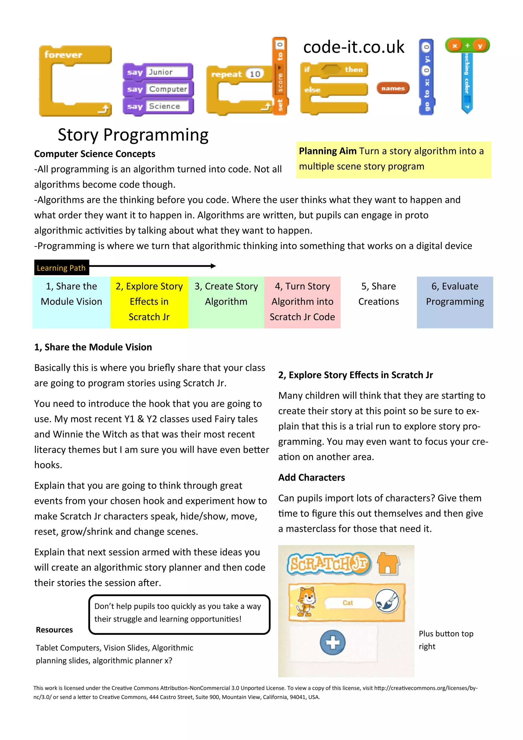 Scratch jr 3-code-it-storyks1scratchjunior | PDF