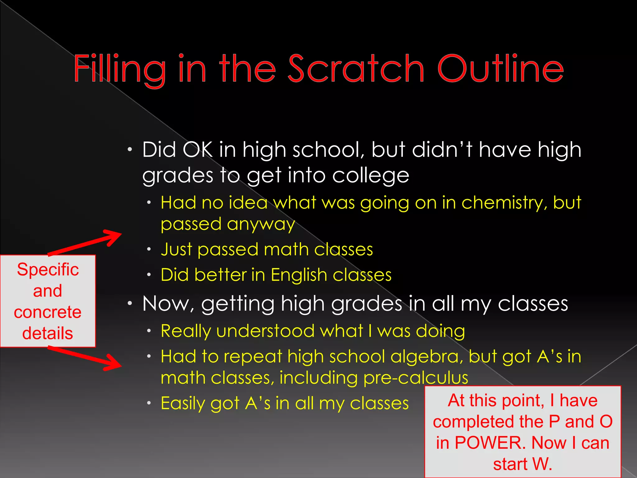 From the Scratch Outline to the Essay Draft | PPTX