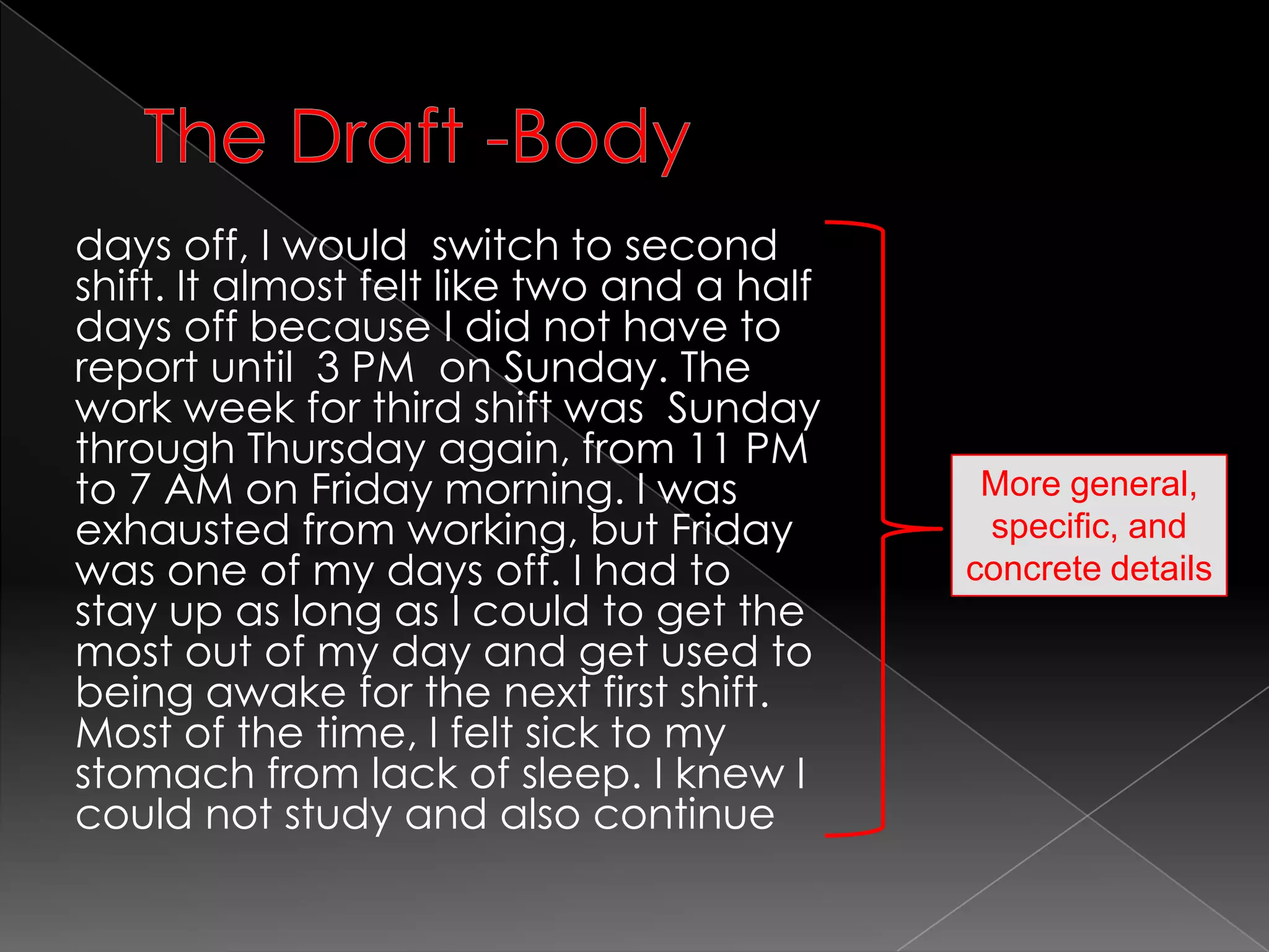 From the Scratch Outline to the Essay Draft | PPTX