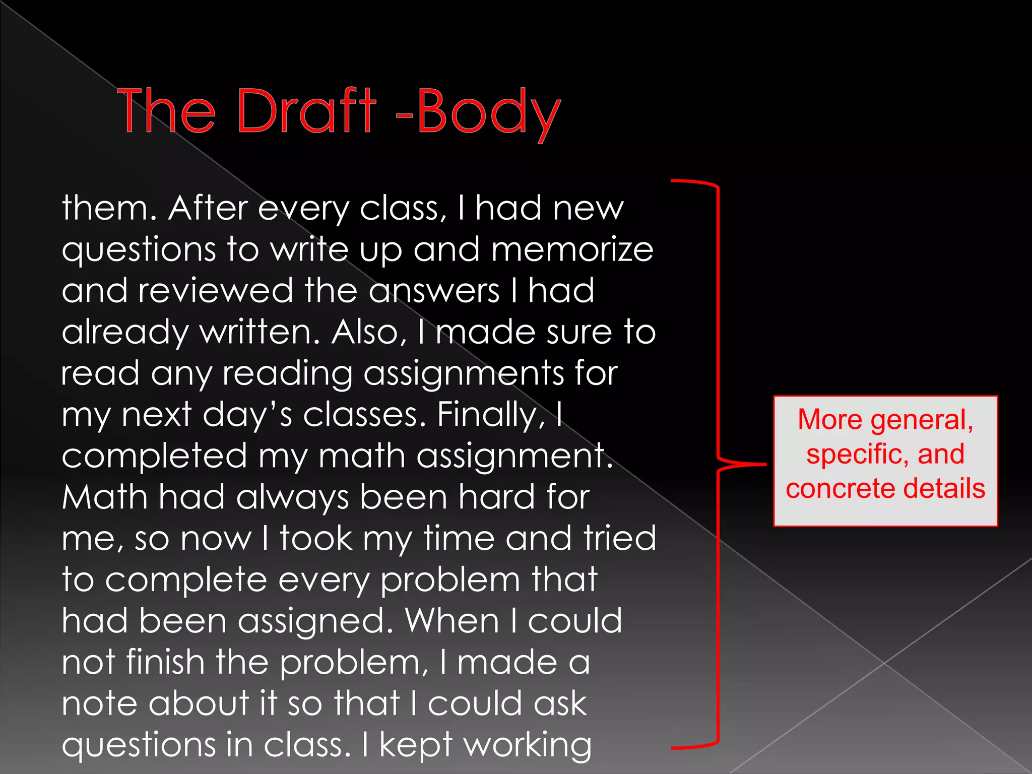 From the Scratch Outline to the Essay Draft | PPTX
