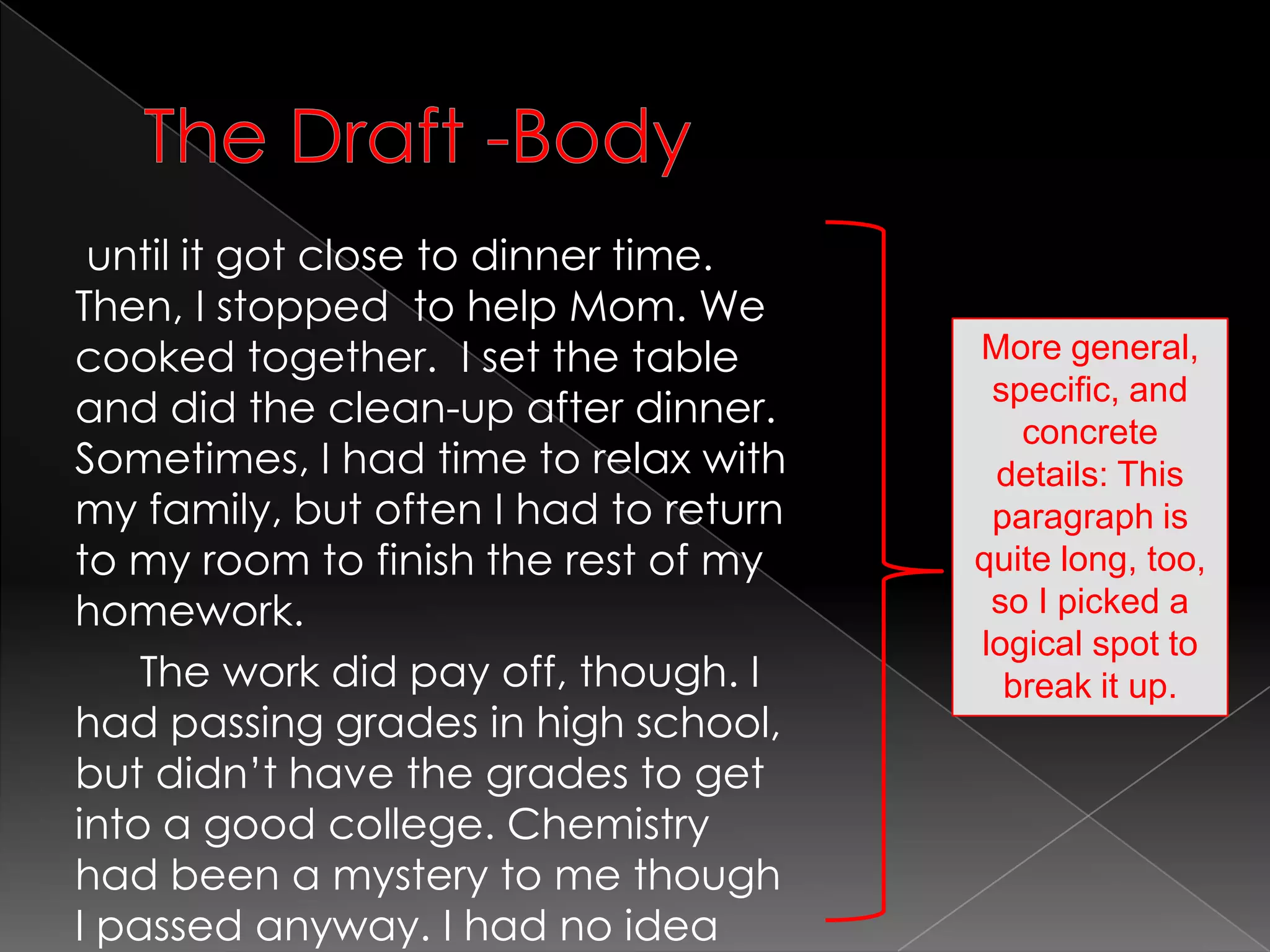 From the Scratch Outline to the Essay Draft | PPTX