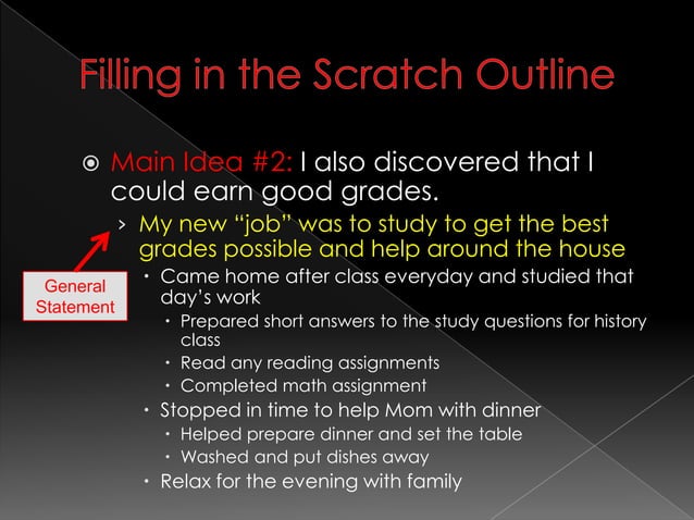 From the Scratch Outline to the Essay Draft | PPTX