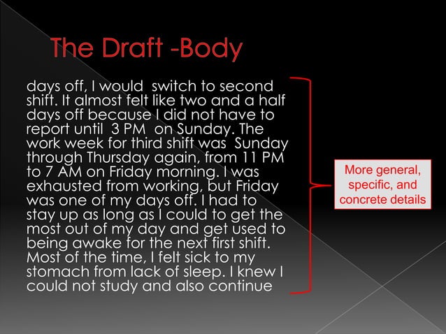 From the Scratch Outline to the Essay Draft | PPTX