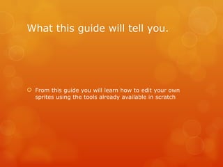 Scratch part 1 sprites | PPT