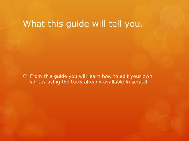 Scratch part 1 sprites | PPT