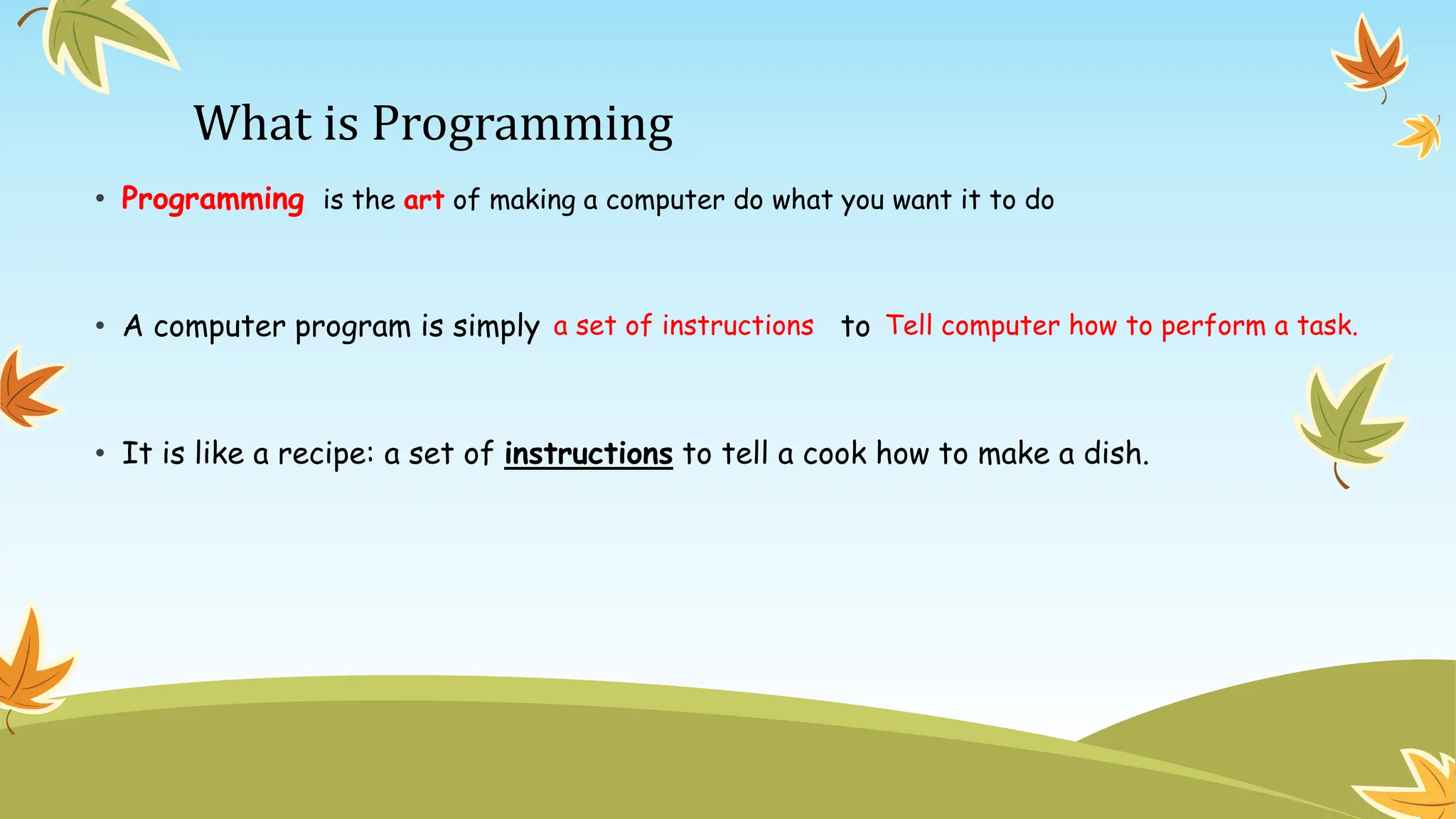 Scratch for kids language in Program.pptx | Programming Languages | Computing