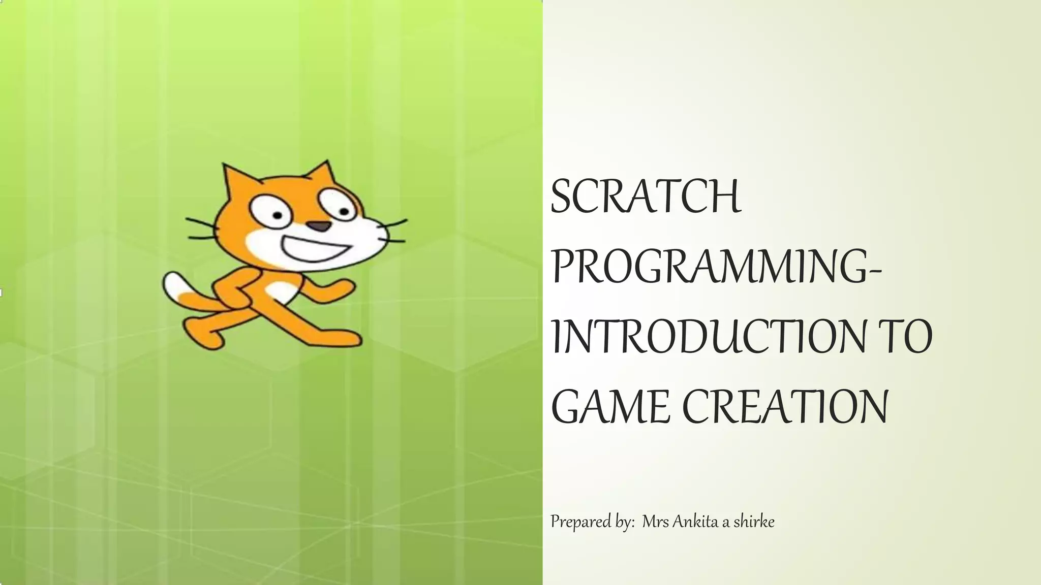 Scratch Programming Introduction To Game Creation Ppt 5490