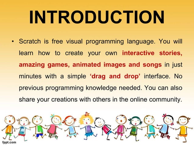 Scratch programming presentation | PPTX | Programming Languages | Computing