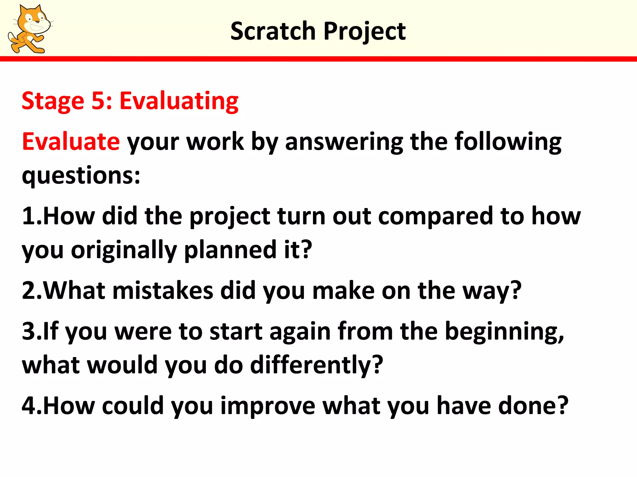 Scratch Project | PPT