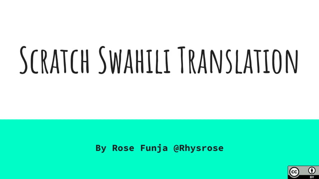 Scratch swahili translation | PPT