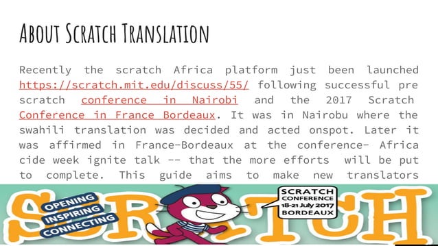 Scratch swahili translation | PDF