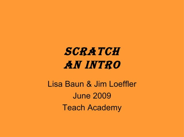 Scratch Ta | PPT | Programming Languages | Computing