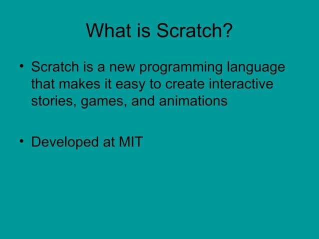 Scratch Ta | PPT | Programming Languages | Computing