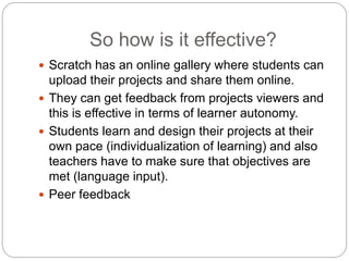 using Scratch in the classrroom to promote learner autonomy | PDF