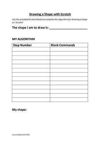 Scratch unplugged | PDF