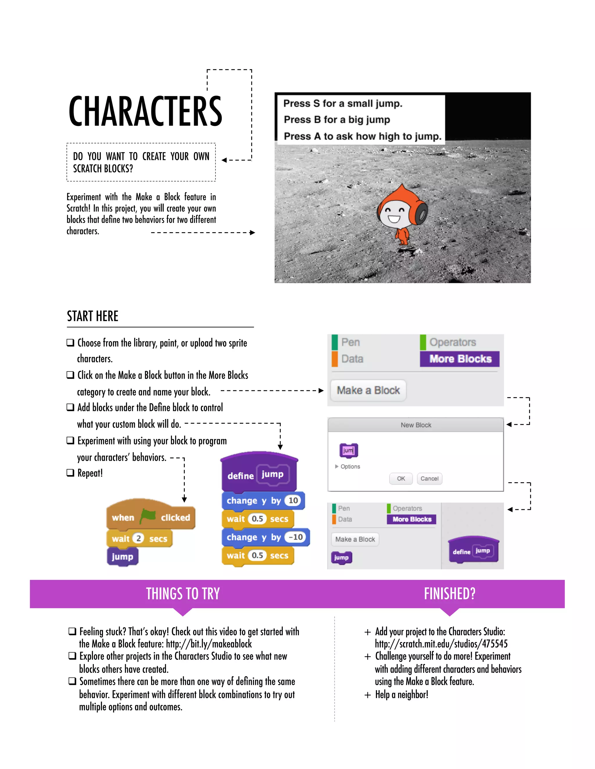 Scratch worksheets compilation activities | PDF