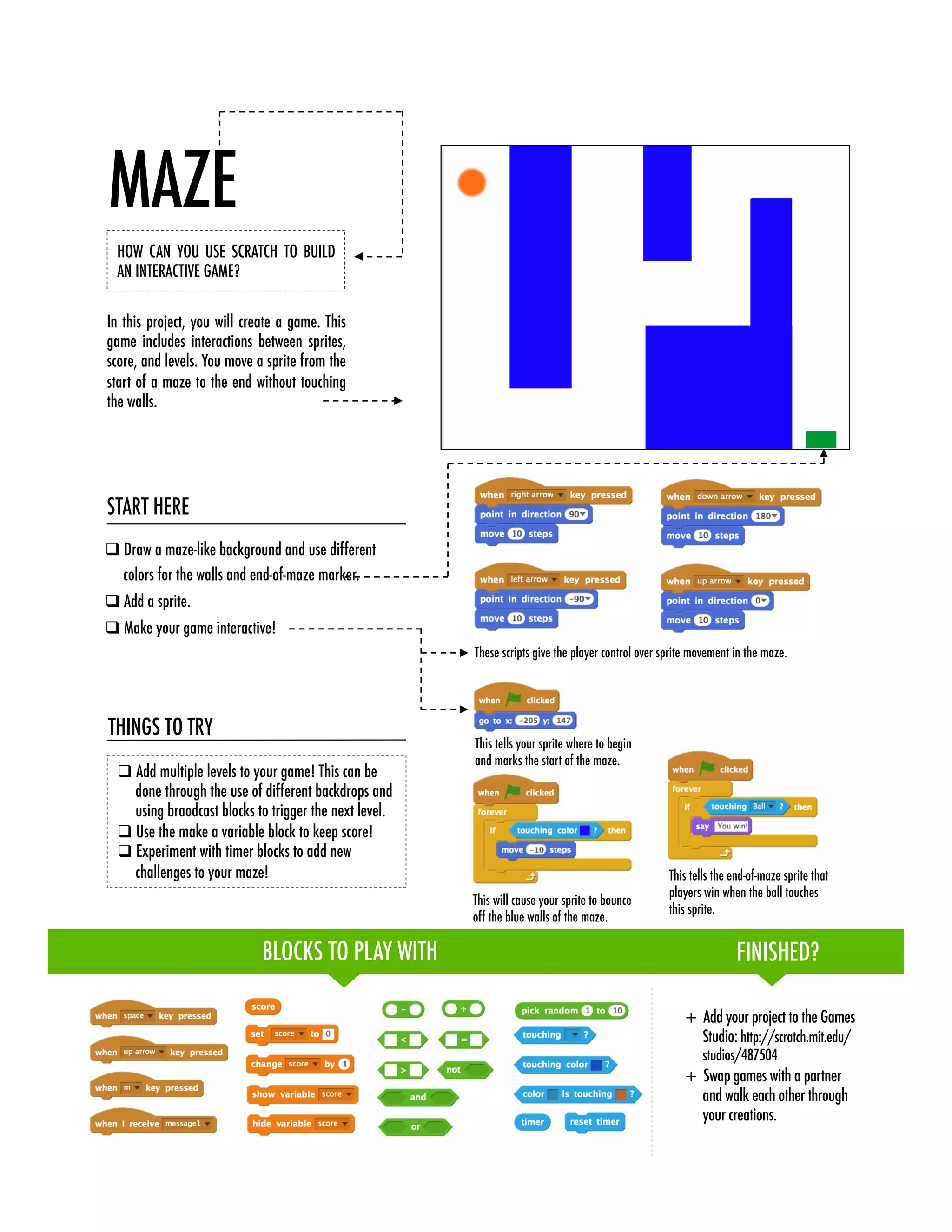 Scratch worksheets compilation activities | PDF