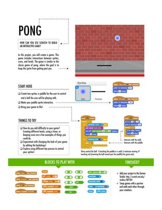 Scratch worksheets compilation activities | PDF