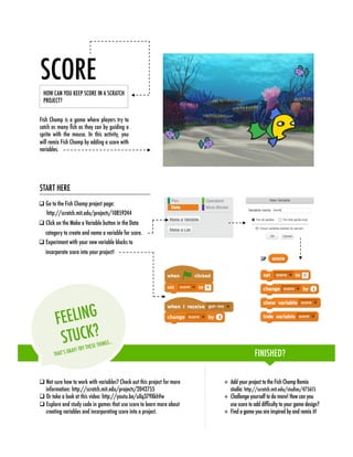 Scratch worksheets compilation activities | PDF