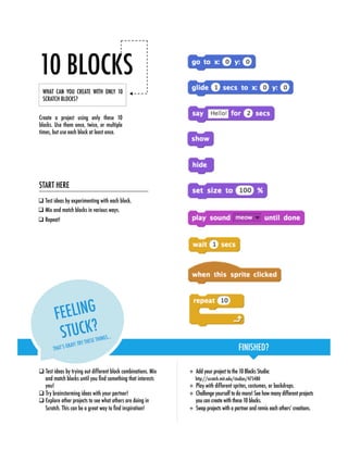 Scratch worksheets compilation activities | PDF