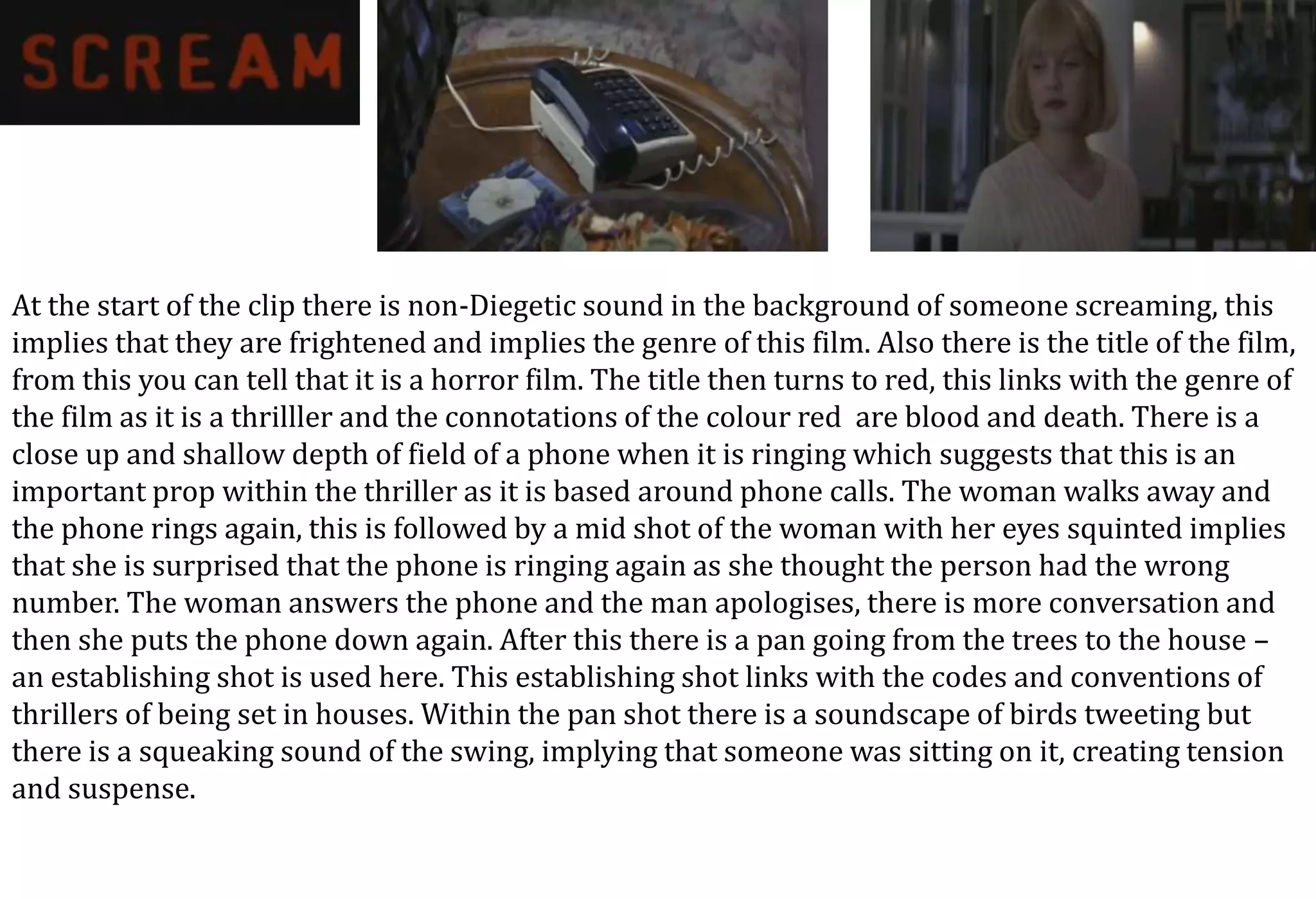 Scream (1996) analysis | PPTX