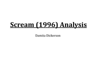 Scream (1996) analysis | PPTX