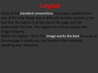 Scream 4 poster Analysis | PPT