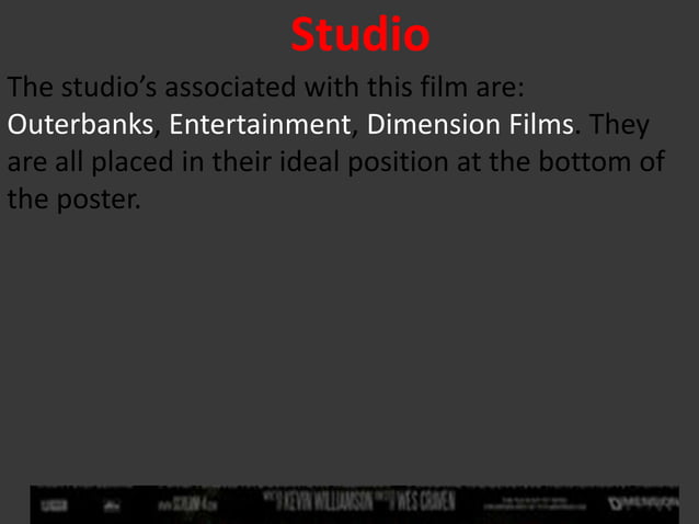 Scream 4 poster Analysis | PPT