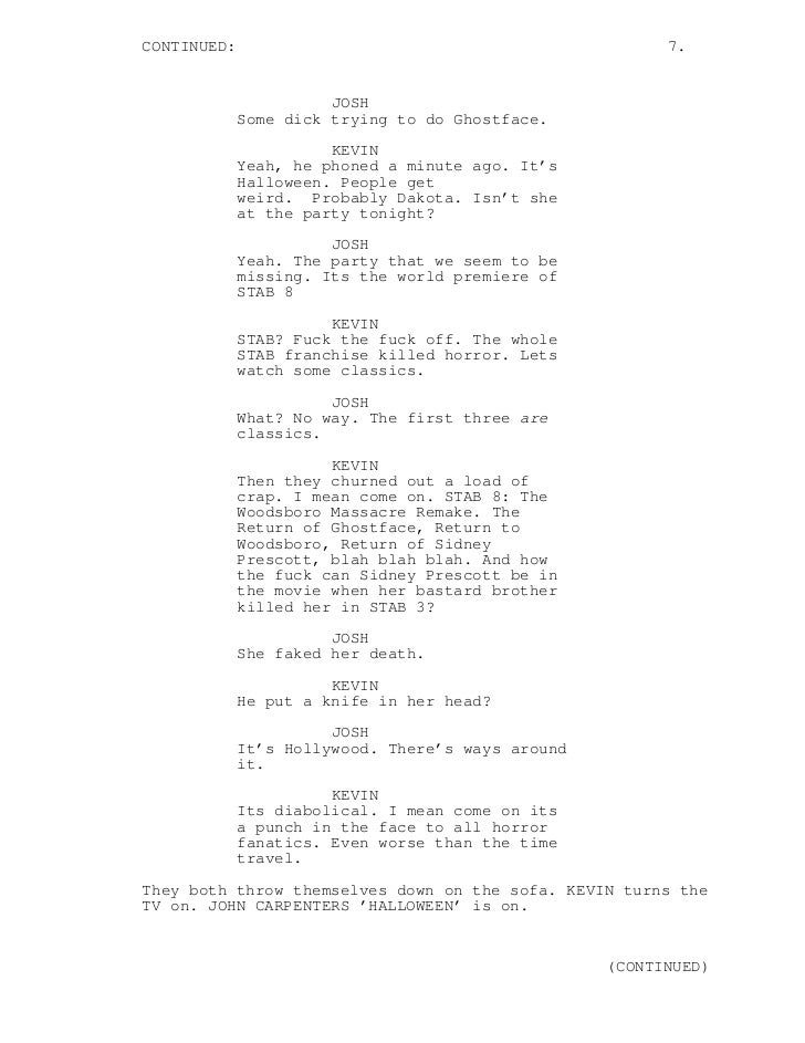 Scream 5 Opening Scene Final Draft