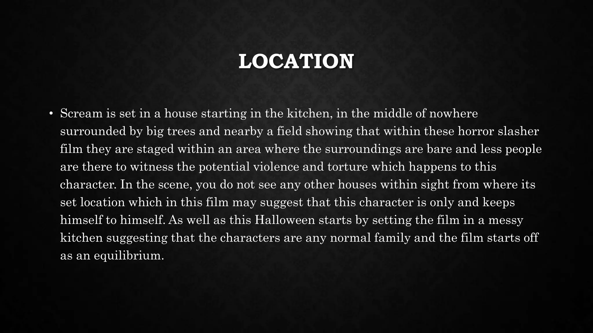 Analysis of Scream | PPTX