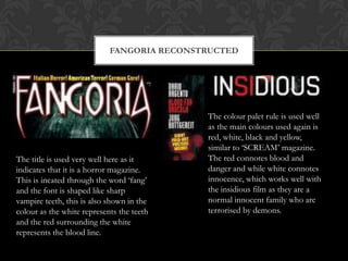 Scream and fangoria | PPTX