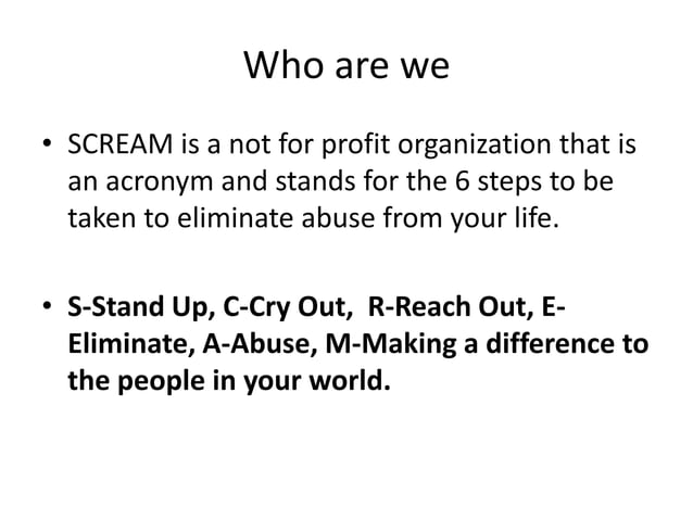 Scream Company Presentation | PPT