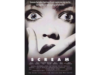 Scream film poster analysis | PPTX