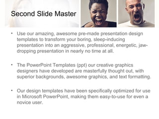 Screaming People PowerPoint Template | PPT