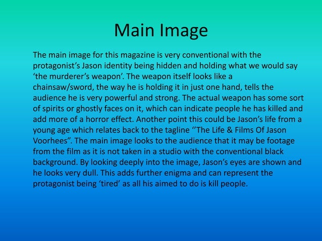 Scream magazine analysis | PPT