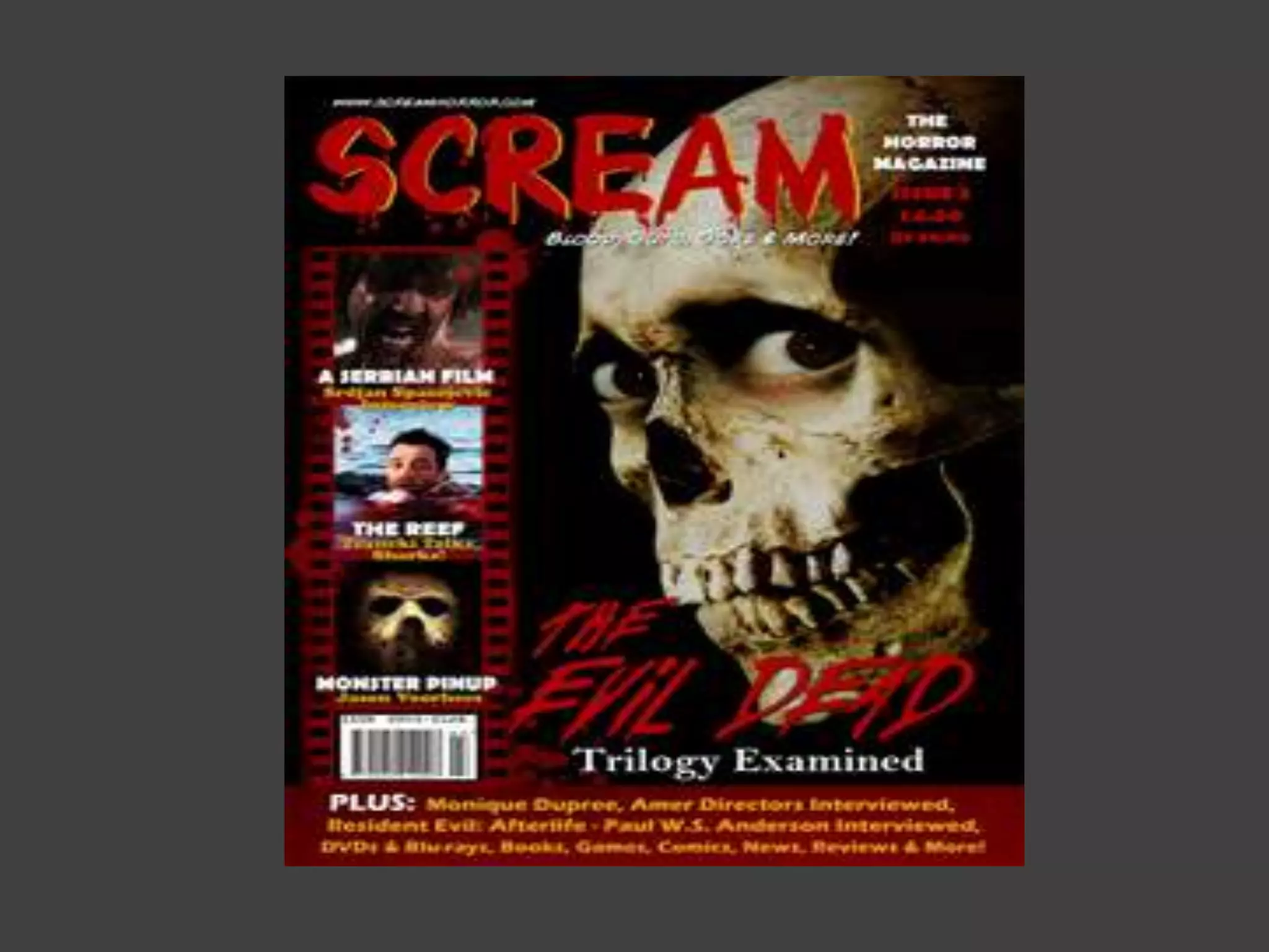 Scream Magazine Cover Analysis | PPT