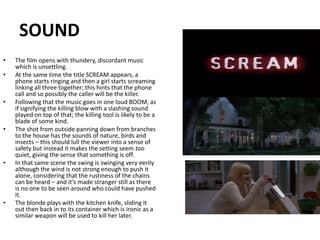 Scream opening | PPT