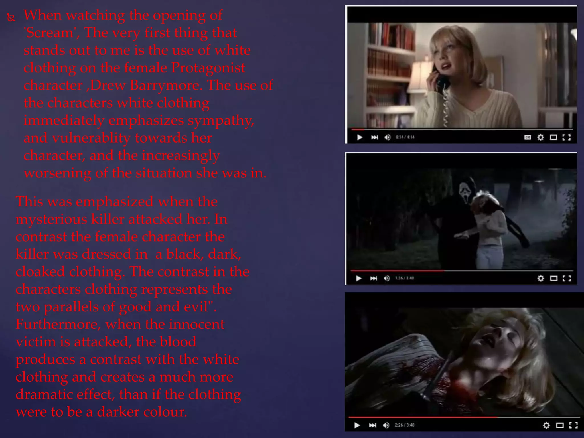 Scream opening scene analysis | PPTX